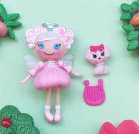Lalaloopsy Мини-куклы 3 дюйма Розовый, электрический синий