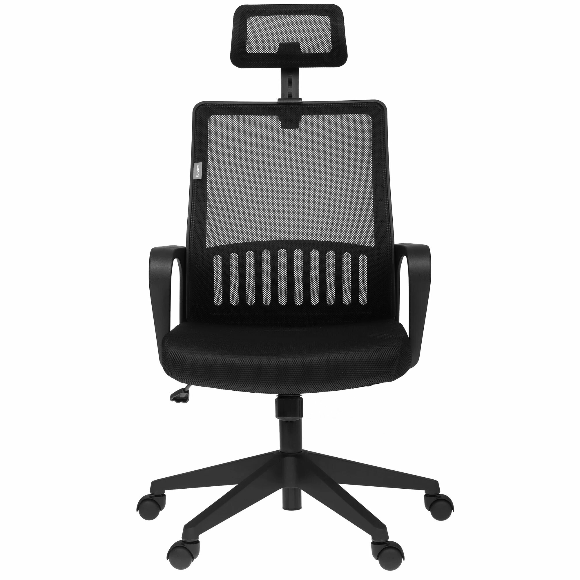 Кресло офисное Бюрократ MC-201-H/TW-11, нагрузка до 120 кг, ткань/сетка, газлифт, механизм качания, черный