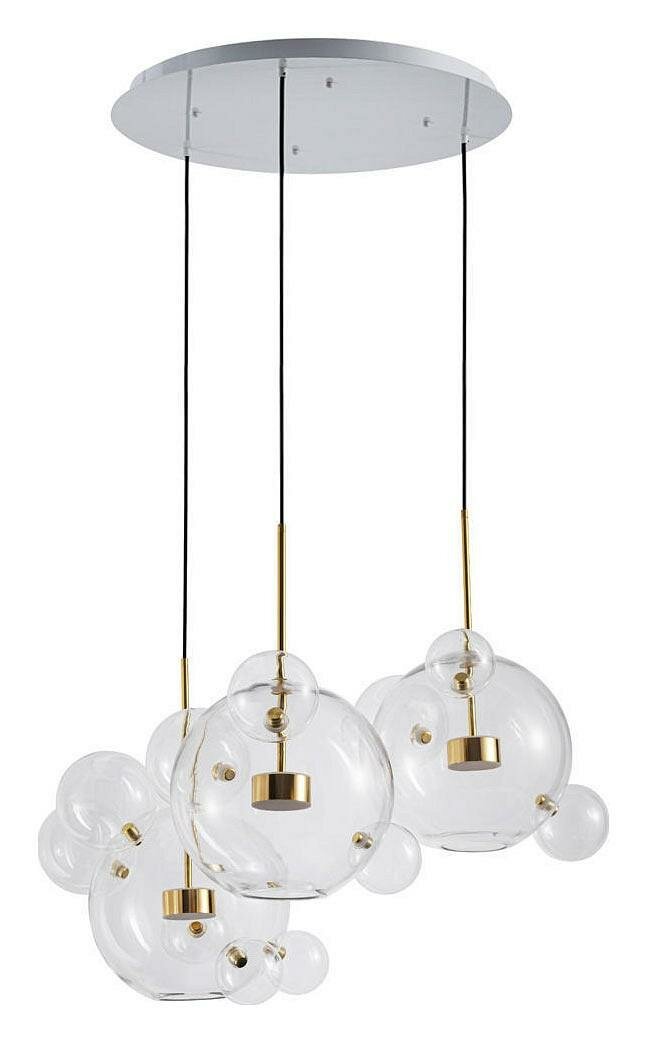 Подвесной светильник Loft it Bolle 2027-D3 цвет золото На монтажной пластине Модерн