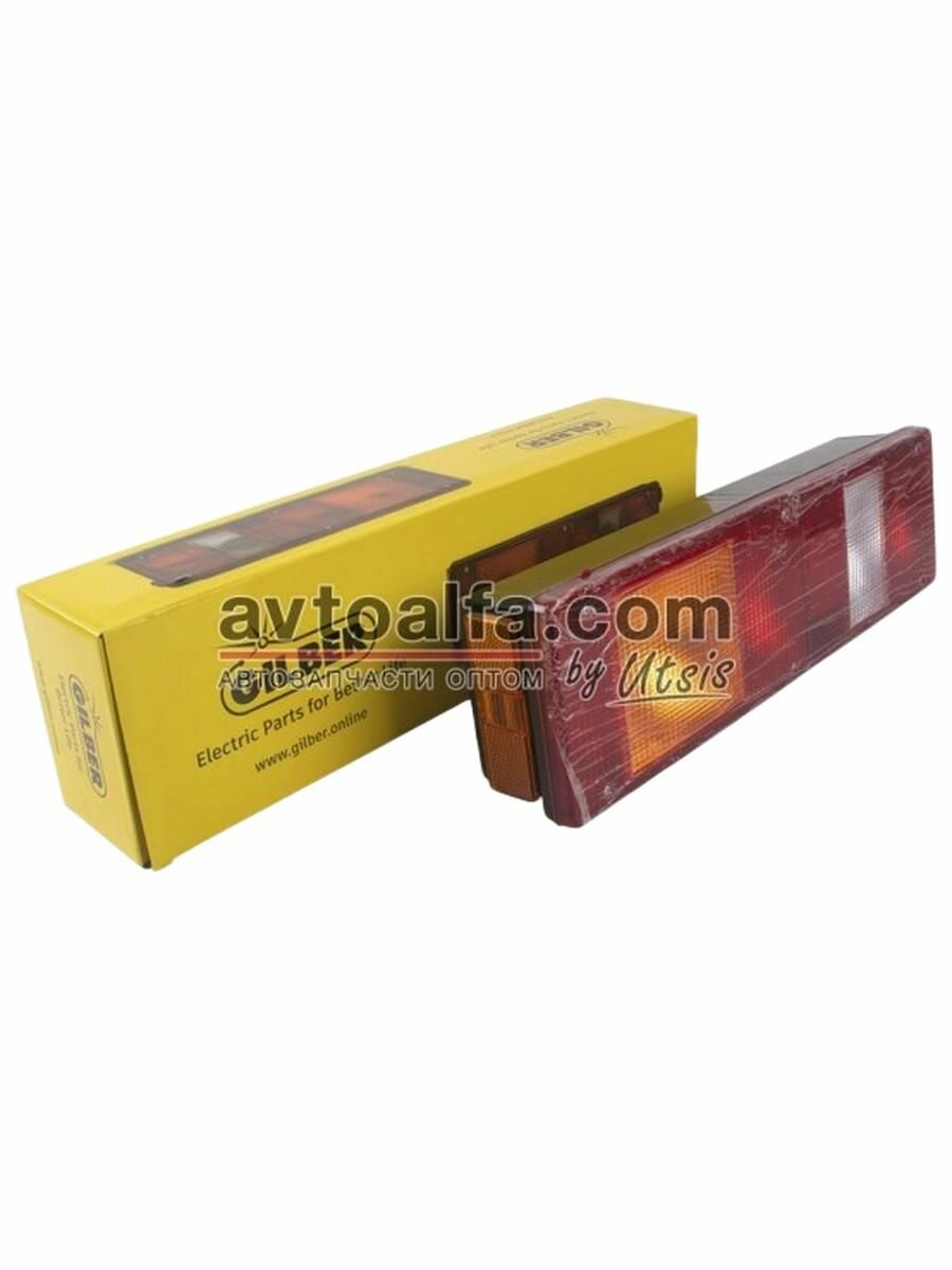 Фонарь задний правый 24В с боковым разъемом МАЗ, MAN, Scania, Volvo 7462.3716-08 (аналог Руденск) (GILBER, Китай)