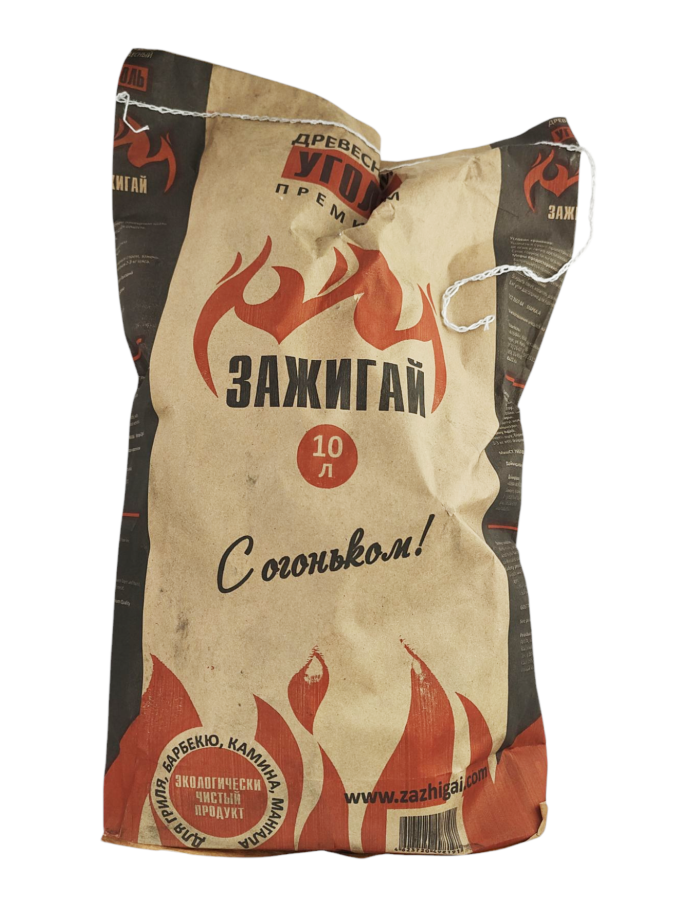 Уголь Зажигай, древесный, 10л