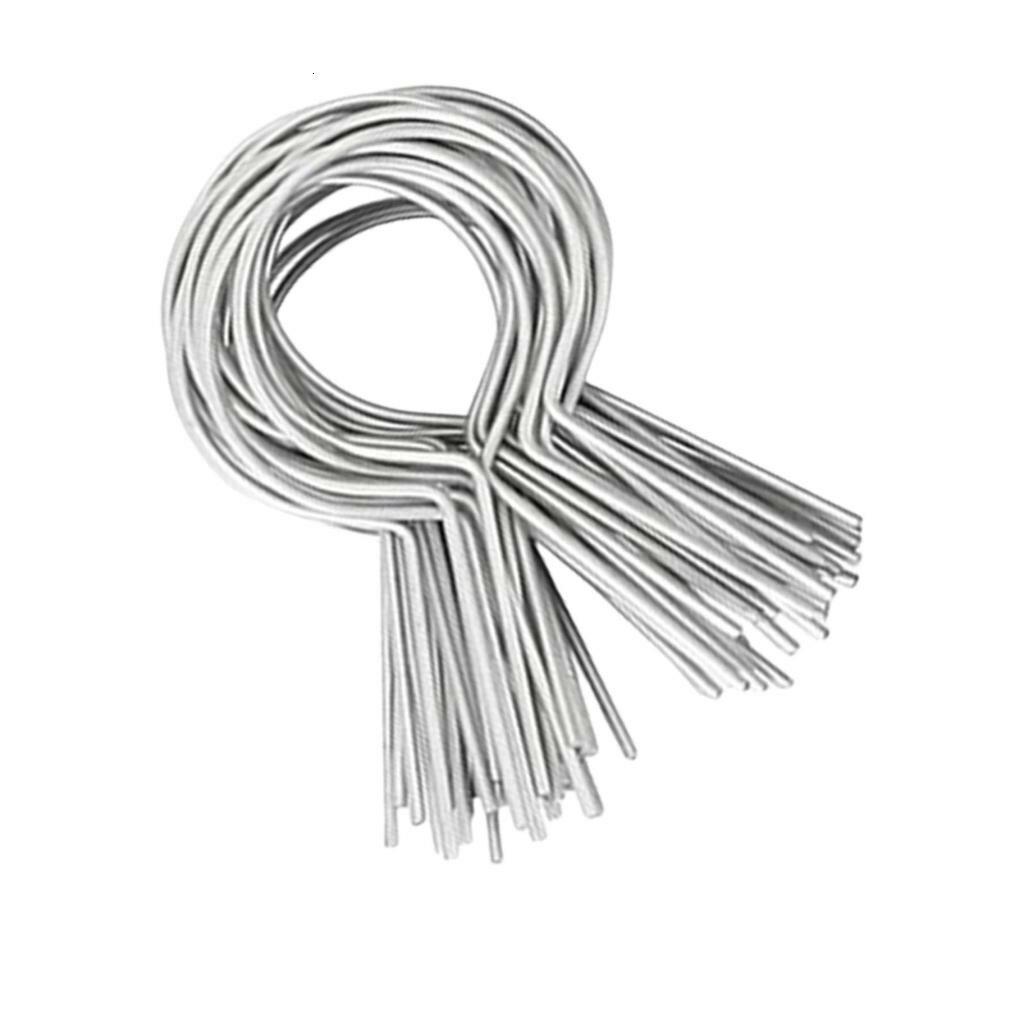 Металлические стяжки для сетки-рабицы, 100 шт, Проволочная стяжка для круглого забора