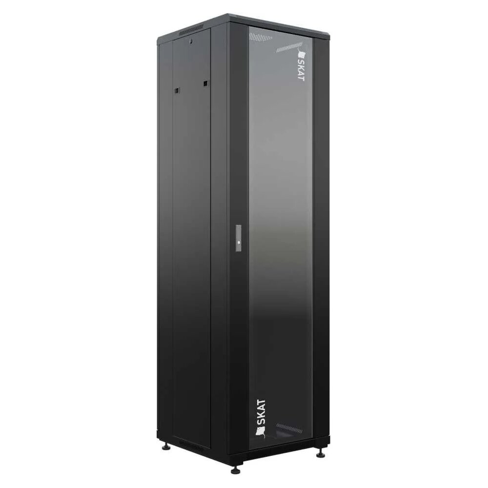 Серверный универсальный напольный шкаф SKAT TB-32R660GF-B 32U, 600x600 мм, дверь стеклянная 4404
