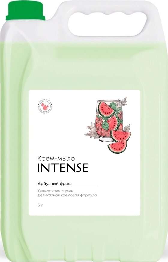 Крем-мыло жидкое Soapy арбуз и дыня увлажняющее 5 л. Clean&Green CG8149