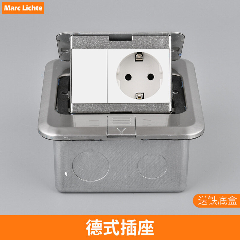 Европейский стандарт напольной розетки, немецкий стиль, 16А, выдвижная розетка, золотой цвет, российский, корейский, европейский стандарт, немецкий стандарт, электрическая розетка