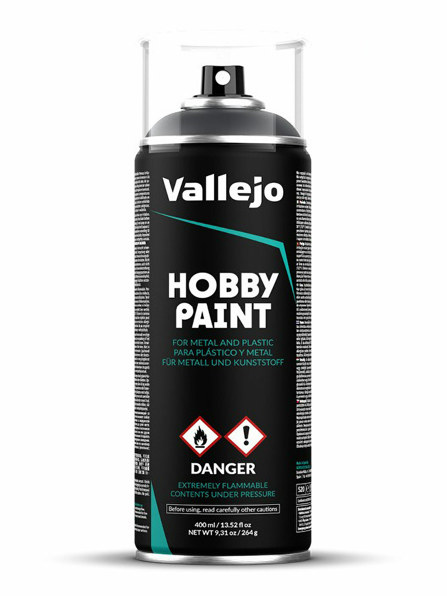 Аэрозольная грунтовка Vallejo серии Aerosol - Panzer Grey 28002, 400 мл