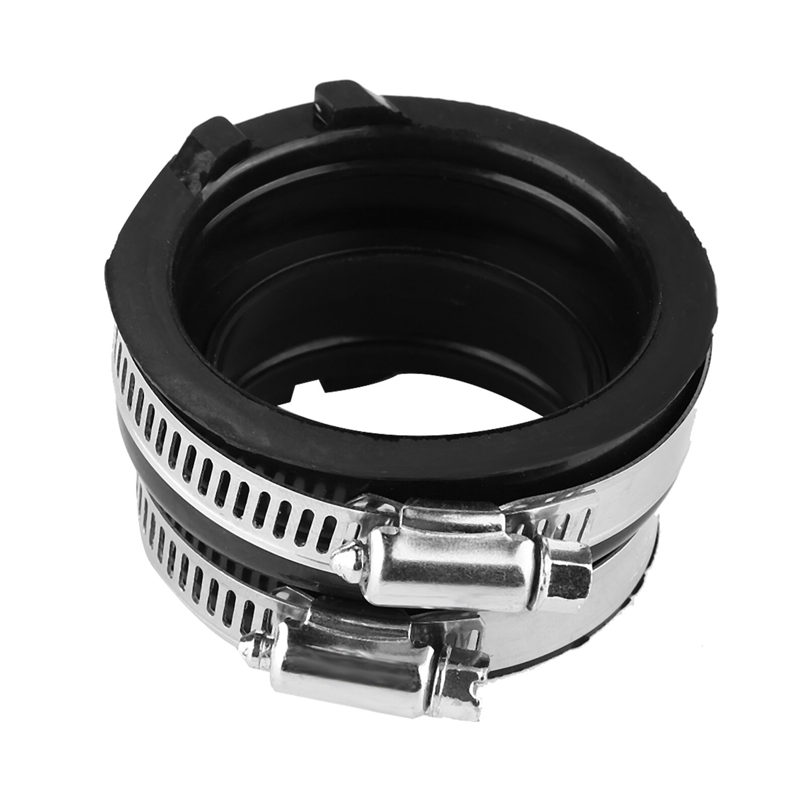 Фланец впускного коллектора карбюратора, черный, идеально подходящий резиновый патрубок карбюратора для мотоциклов.