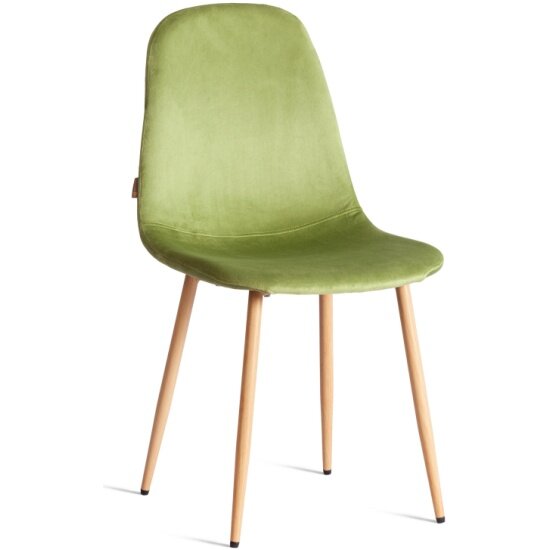 Комплект стульев Tetchair BREEZE 2 шт. металл, велюр / зеленый, натуральный