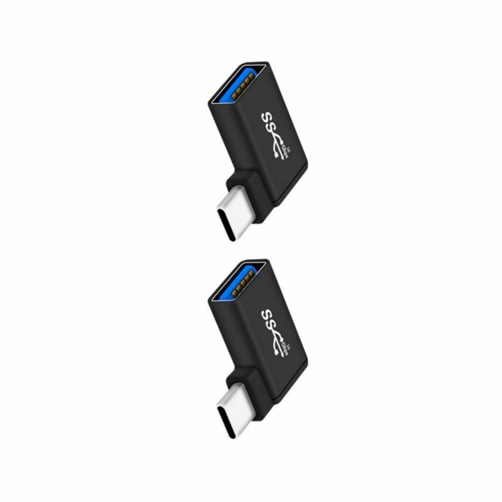 Набор из 2 адаптеров USB-C на USB 3.0 с углом 90 градусов