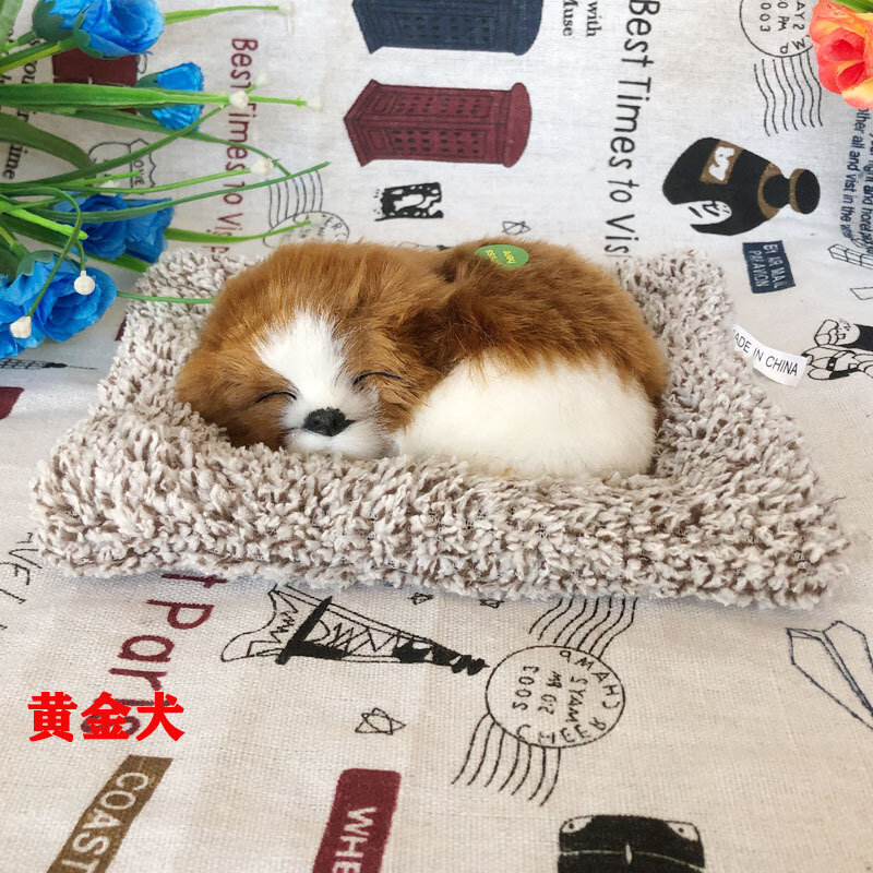 Бамбуковый уголь, маленький спящий собачка, имитация лая, серый коврик, бамбуковый уголь, собачья шерсть, ремесло, очистка воздуха, автомобильный украшение, подарок