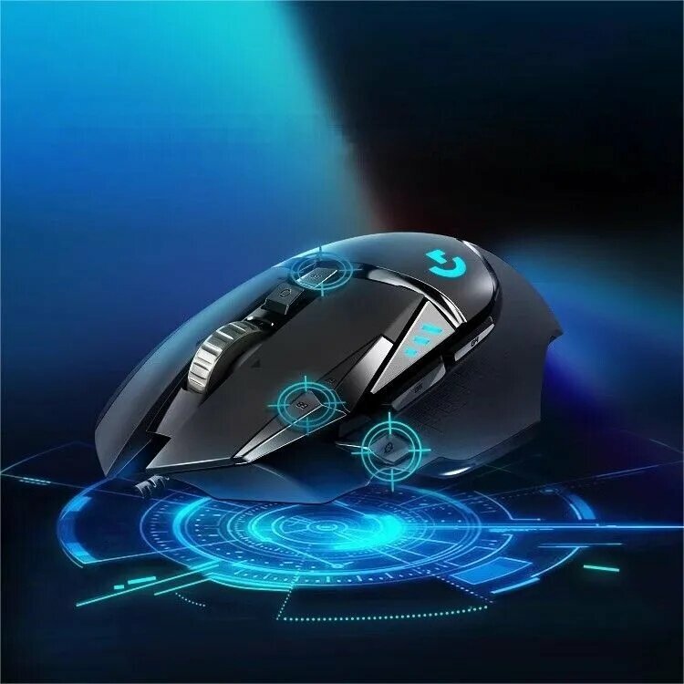 Игровая мышь проводная G502 Hero, черный