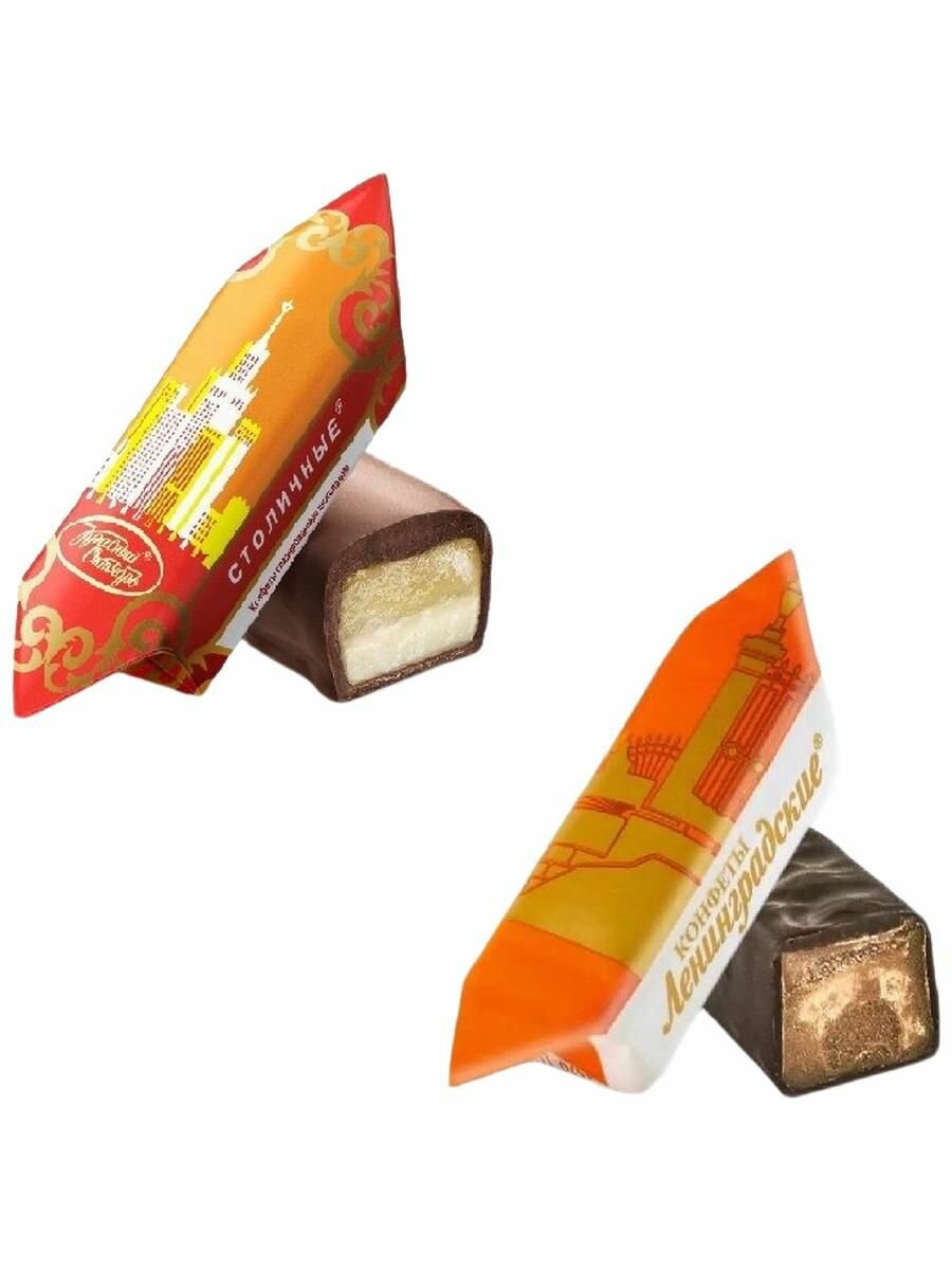 Конфеты Ассорти Красный Октябрь "Столичные" + "Ленинградские", 1кг, вкус алкоголя