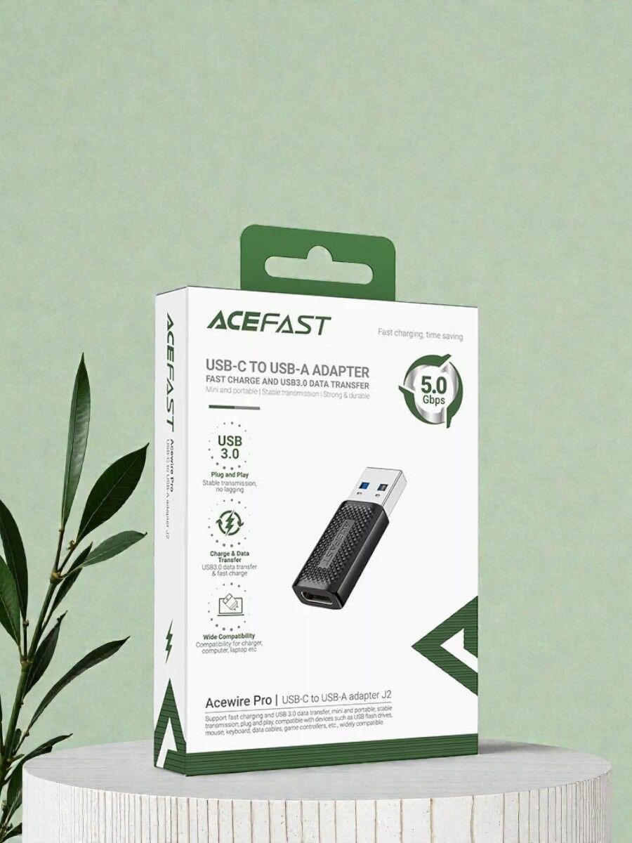 Адаптер ACEFAST J2 USB-C на USB-A
