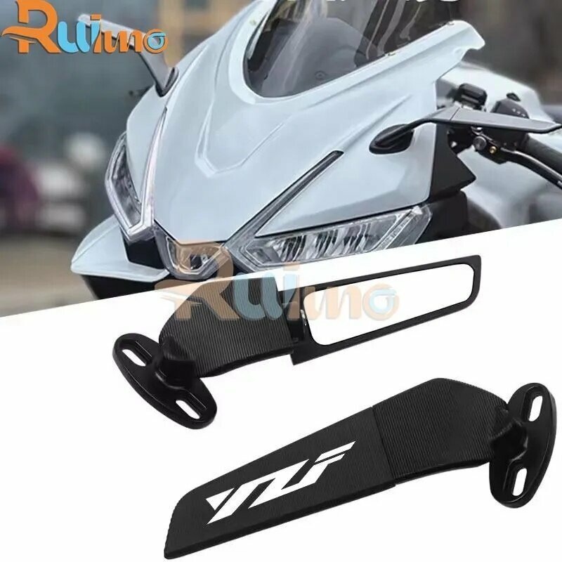 Для Yamaha YZF R6 R1 R25 R3 R125 R15 CNC зеркала ветровое крыло вращающееся зеркало заднего вида