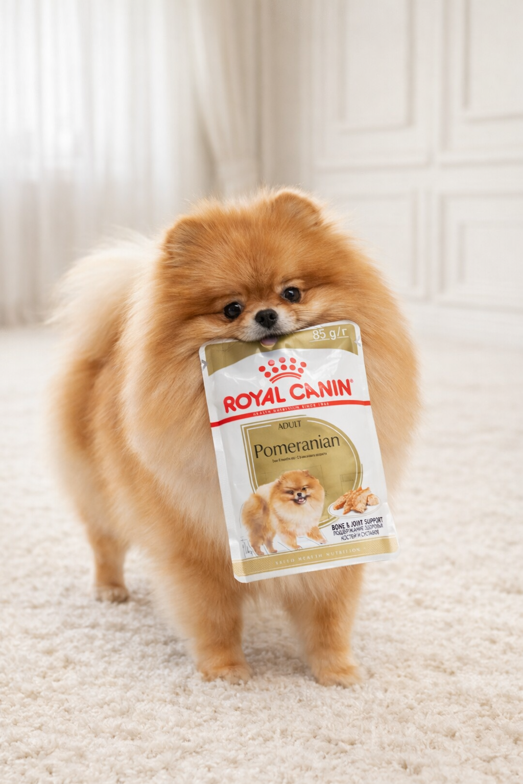 Корм Royal Canin "Pomeranian", влажный, для шпицев, паштет, 85г, 10 штук