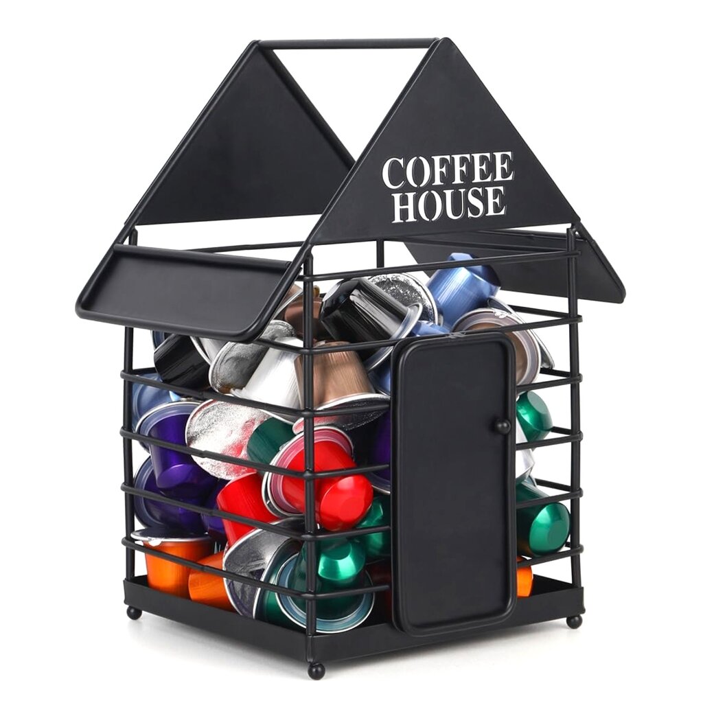 Элегантная корзина для хранения кофе Корзина для кофейных стручков Корзина для хранения яиц в форме дома