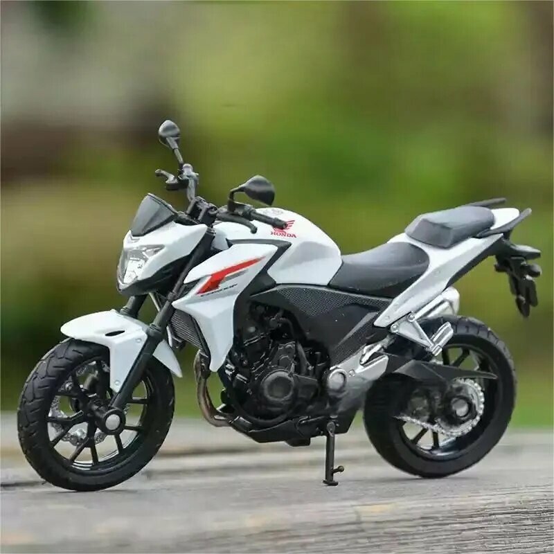 Тяжелый локомотив для шоссейных гонок Хонда1:18 Honda CB500F , модель мотоцикла, игрушка в подарок для мальчика, коллекция для хобби