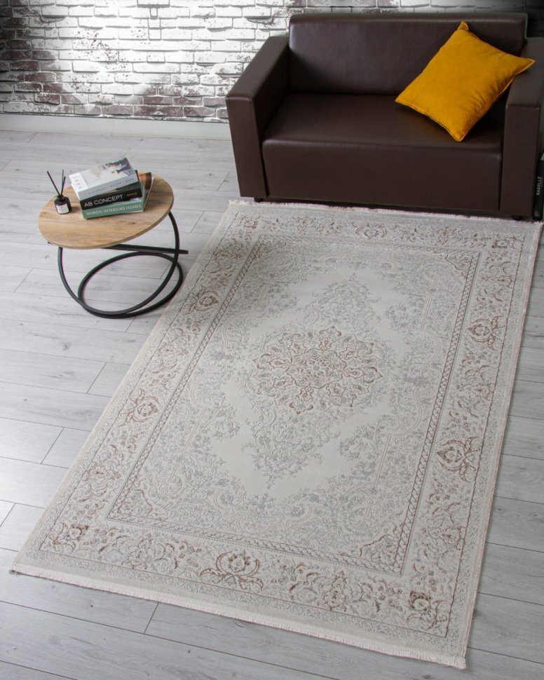 Ковер OC102A - CREAM / CREAM - Прямоугольник - коллекция OASIS (2.4 х 3.4 м)
