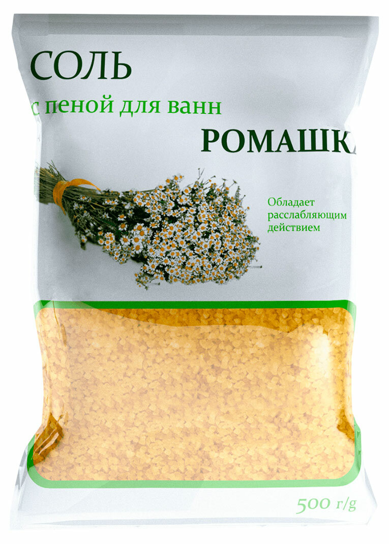 Соль для ванн с пеной Dream Nature Ромашка, 500 г