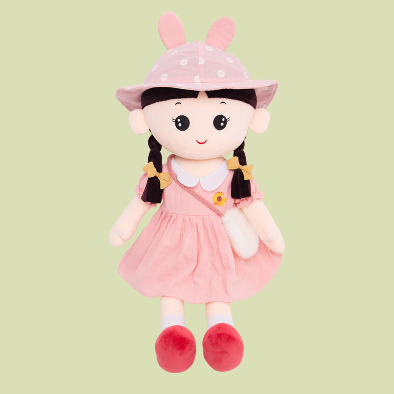 Игрушечная кукла из ткани, плюшевая игрушка для девочек, маленькая кукла, подарок на день рождения, обнимающая спящая кукла оптом
