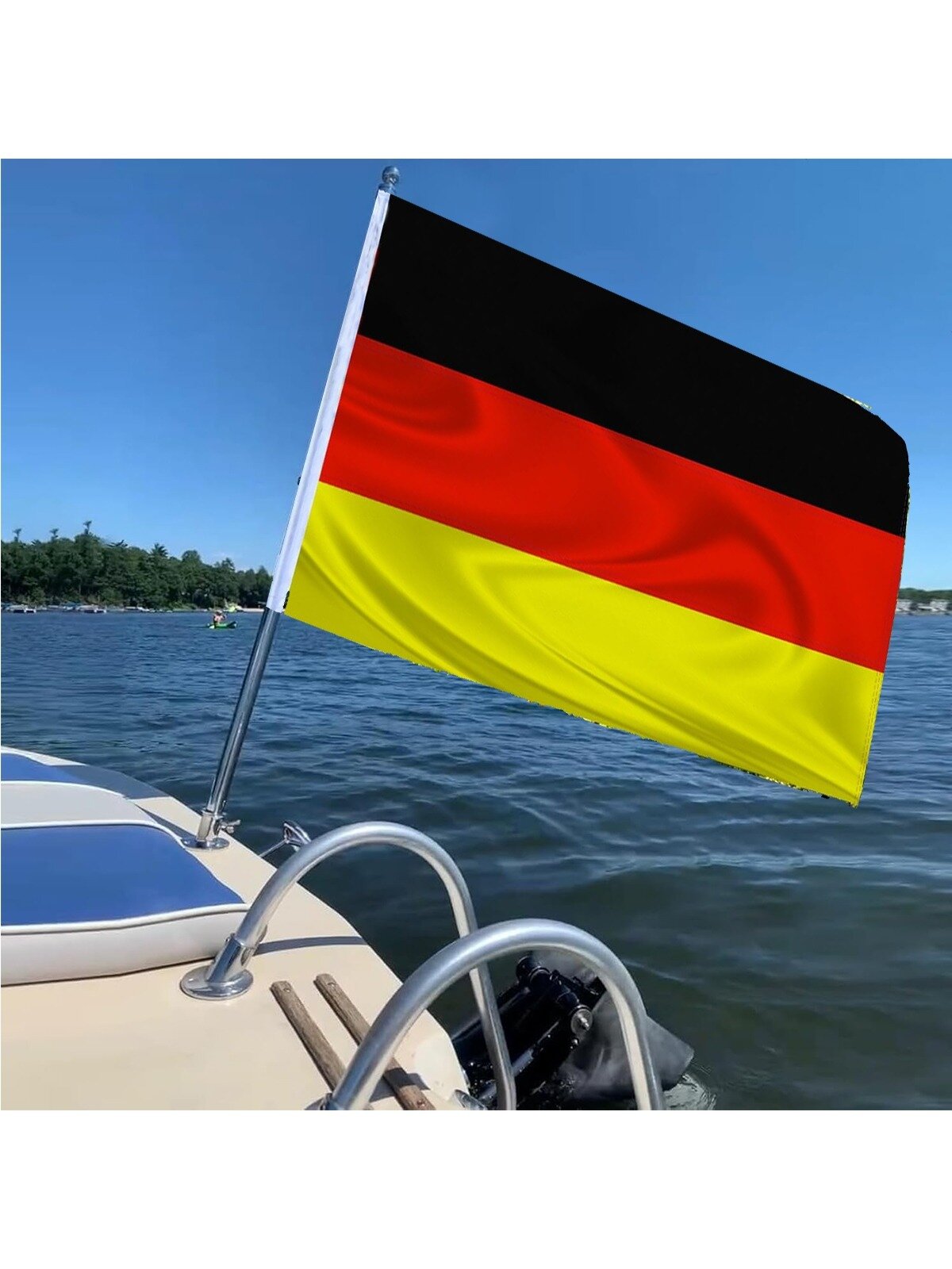 Изысканно выполненный флаг Германии, идеально подходящий для поддержки команды