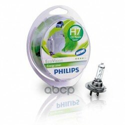 Лампа PHILIPS H7-12-55 LLECO VISION (4-хкратный ресурс) набор 2шт Philips арт. 12972LLECOS2