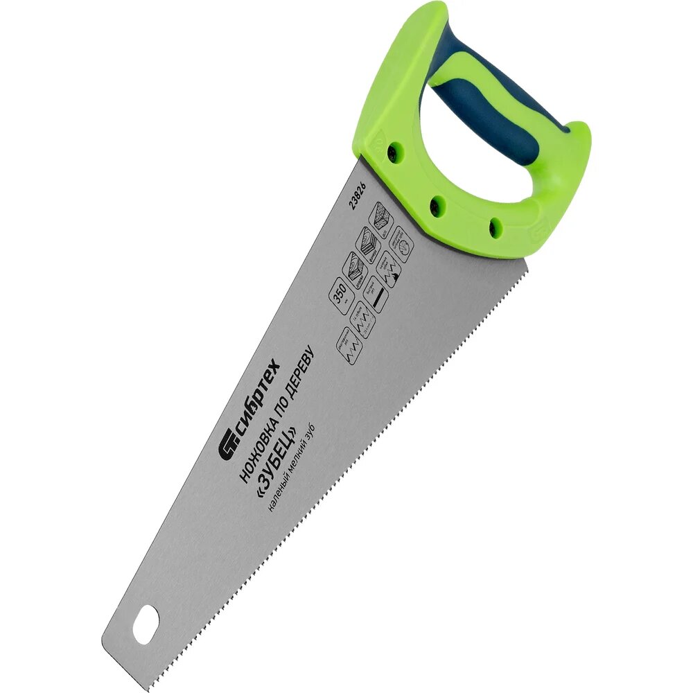Ножовка по дереву для точных пильных работ, 350 ммкал, зуб 2D, 14 СИБРТЕХ Зубец, для точных пильных работ по древесине