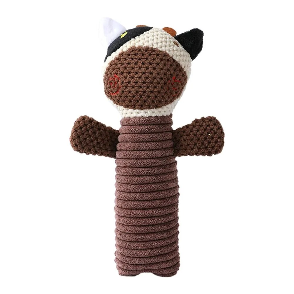 (1 шт.) Говорящая кукла-кукуруза, плюшевая игрушка для питомца - коричневая корова