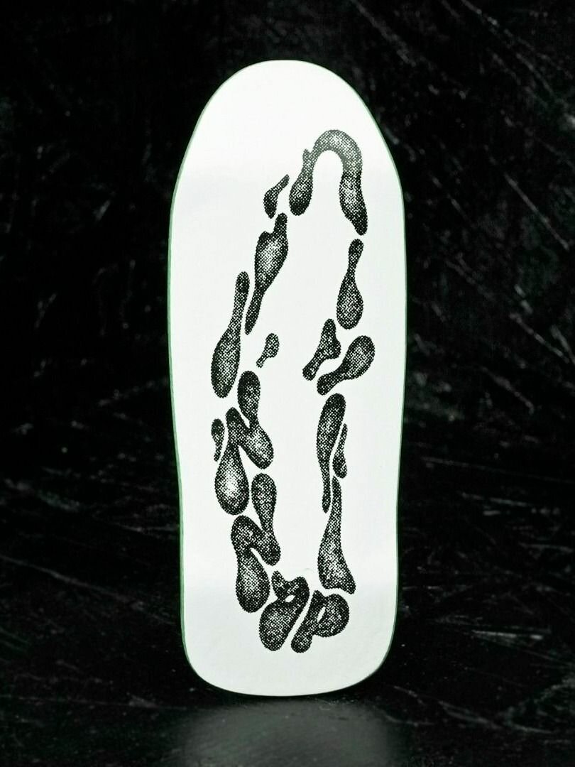 Дека для фингерборда ZZAP Slime Hybrid RW black on white 36 x 96 low concave