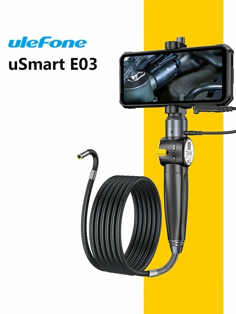 Ulefone uSmart E03 Двусторонний поворотный эндоскоп на 180 для прочных телефонов серии Ulefone Armor