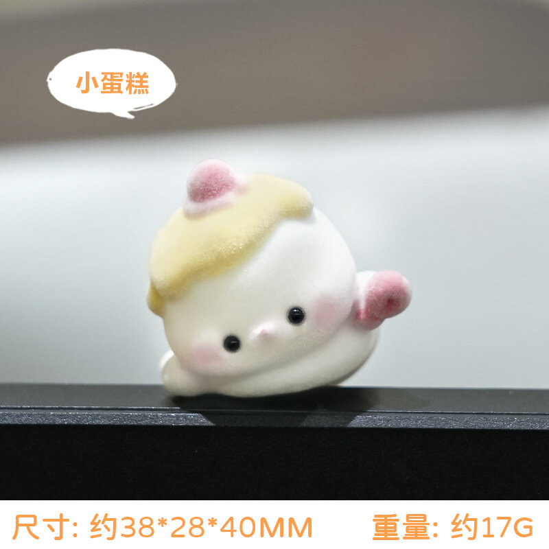 Пушистый плюшевый флокированный высококачественный маленький орнамент для декора компьютерного стола, автомобильного дисплея, креативный подарок