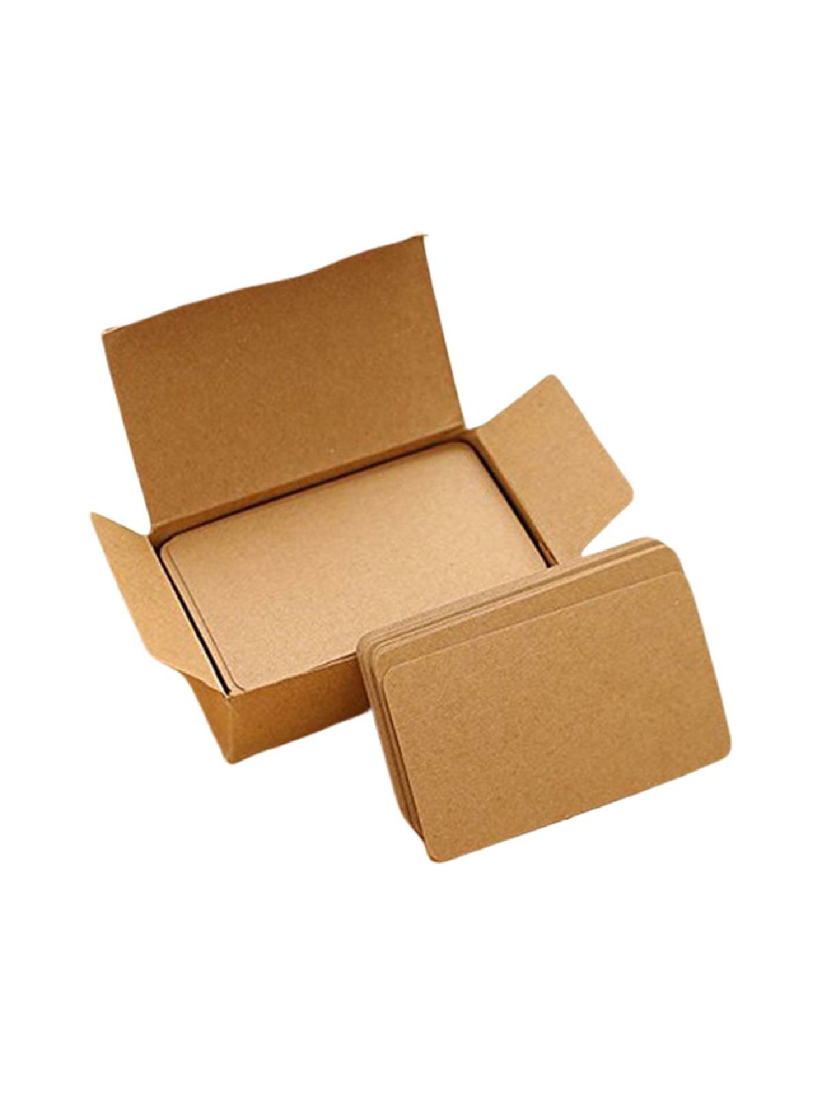 100 шт маленькие мини визитки пустым название ноты картона DIY подарочные карты слово