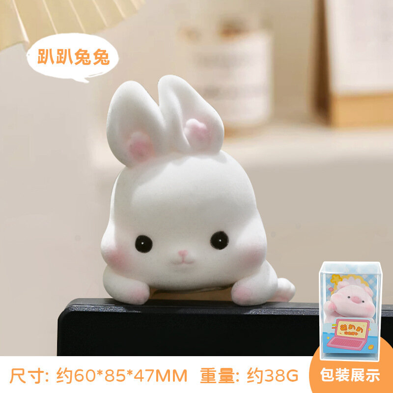 Пушистый плюшевый флокированный высококачественный маленький орнамент для декора компьютерного стола, автомобильного дисплея, креативный подарок