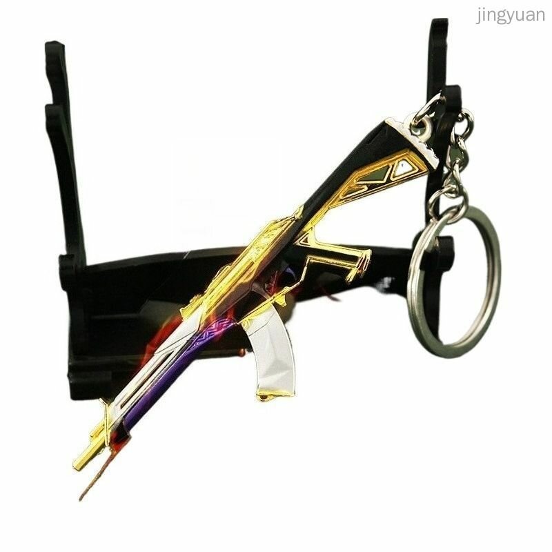 Брелок-оружие из VALORANT, винтовка Vandal Prime, нож-керамбит Reaver, металлическая модель самурайского меча, игровой сувенир.