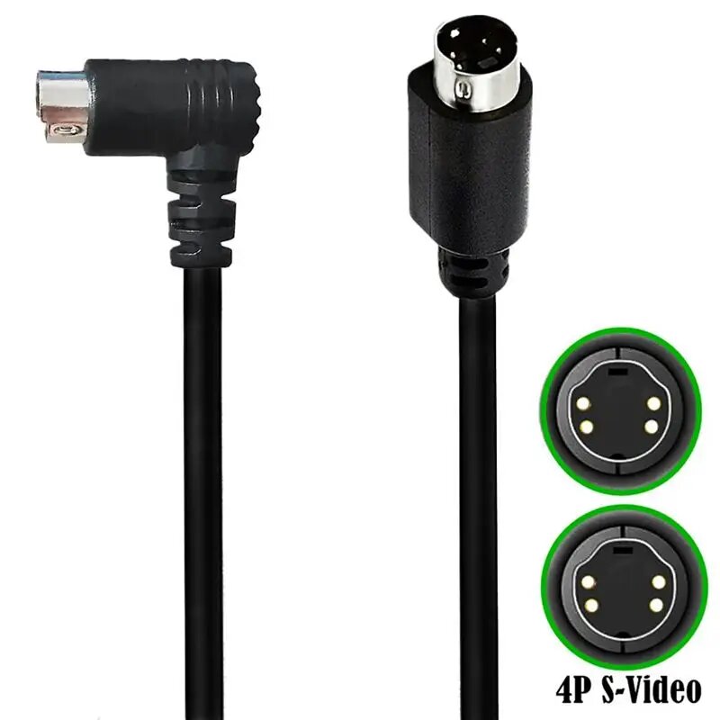 Кабель S-Video AXONUS 0.5м, 4P, черный