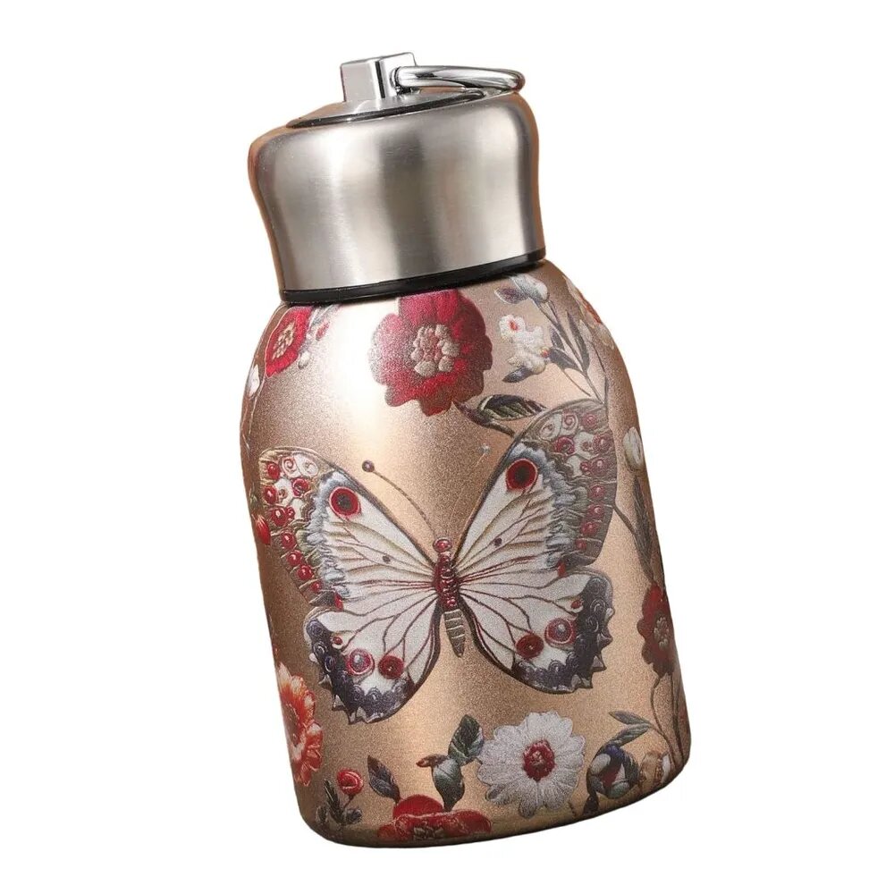 Термосы для воды из нержавеющей стали с эргономичным кольцом для переноски и контролем температуры 300 мл