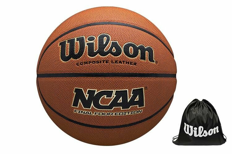 Баскетбольный мяч унисекс Wilson NCAA Collection WTB1233IB07CN PU, коричневый, размер 7, для тренировок и соревнований