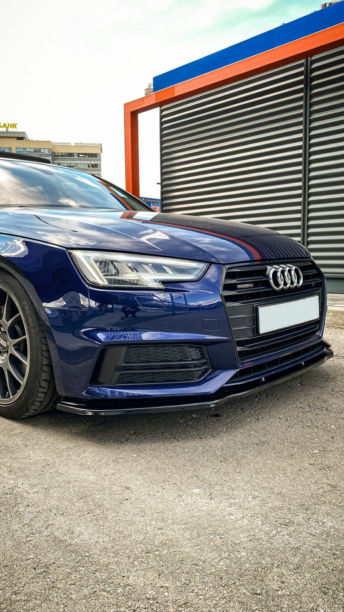 Сплиттер Audi A4 B9 sline — фото 1