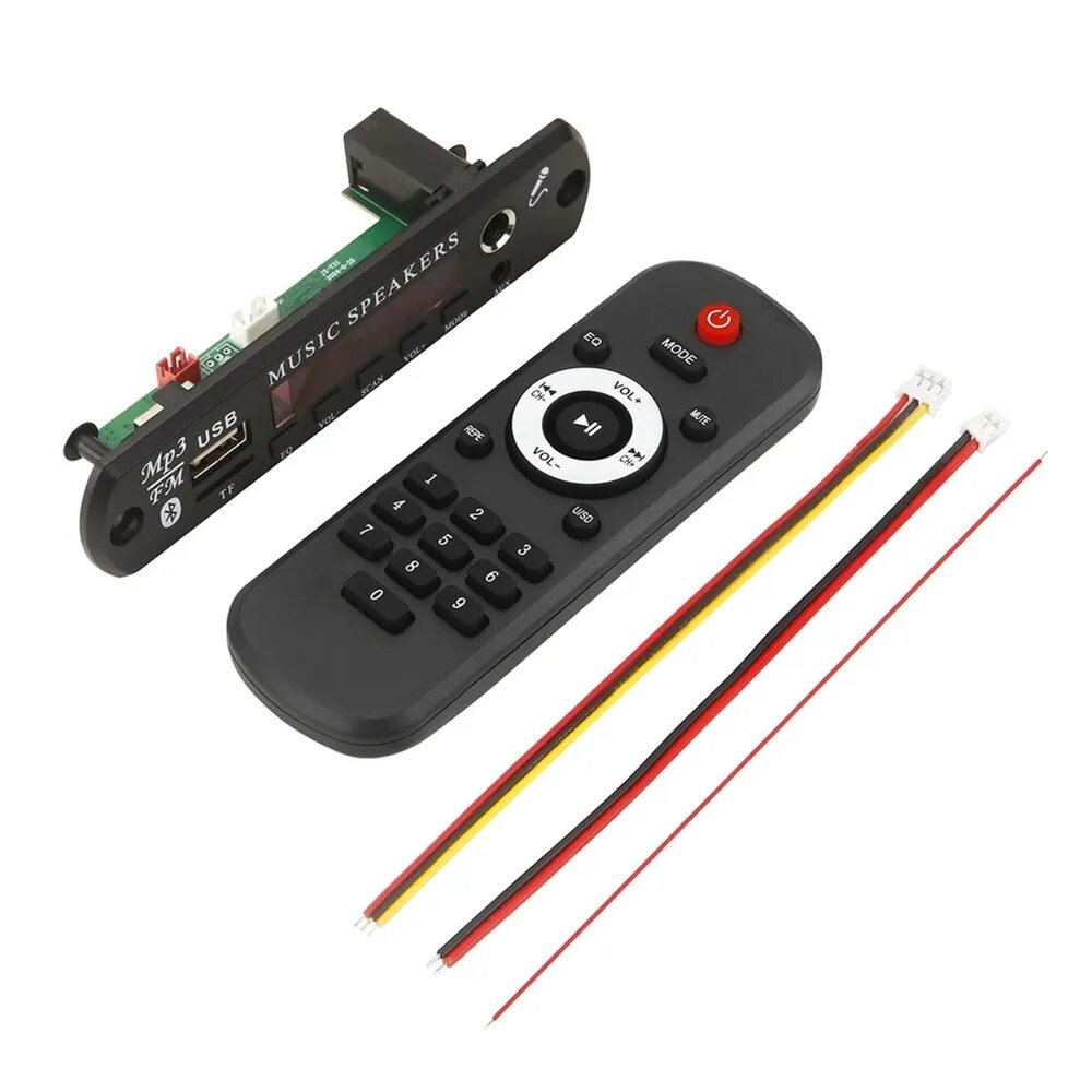 USB TF Radio 12V MP3 Decoder Board Bluetooth 5.0 Беспроводной Автомобиль Audio Diy Music Player С Удаленным Микрофоном Mp3