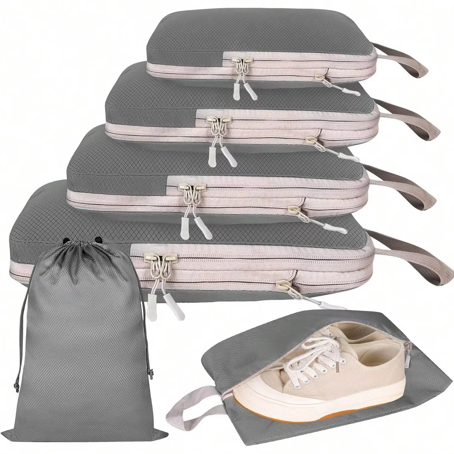 Водонепроницаемые сумки-органайзеры Ryanai Серый, 4 pcs, Серый, grey