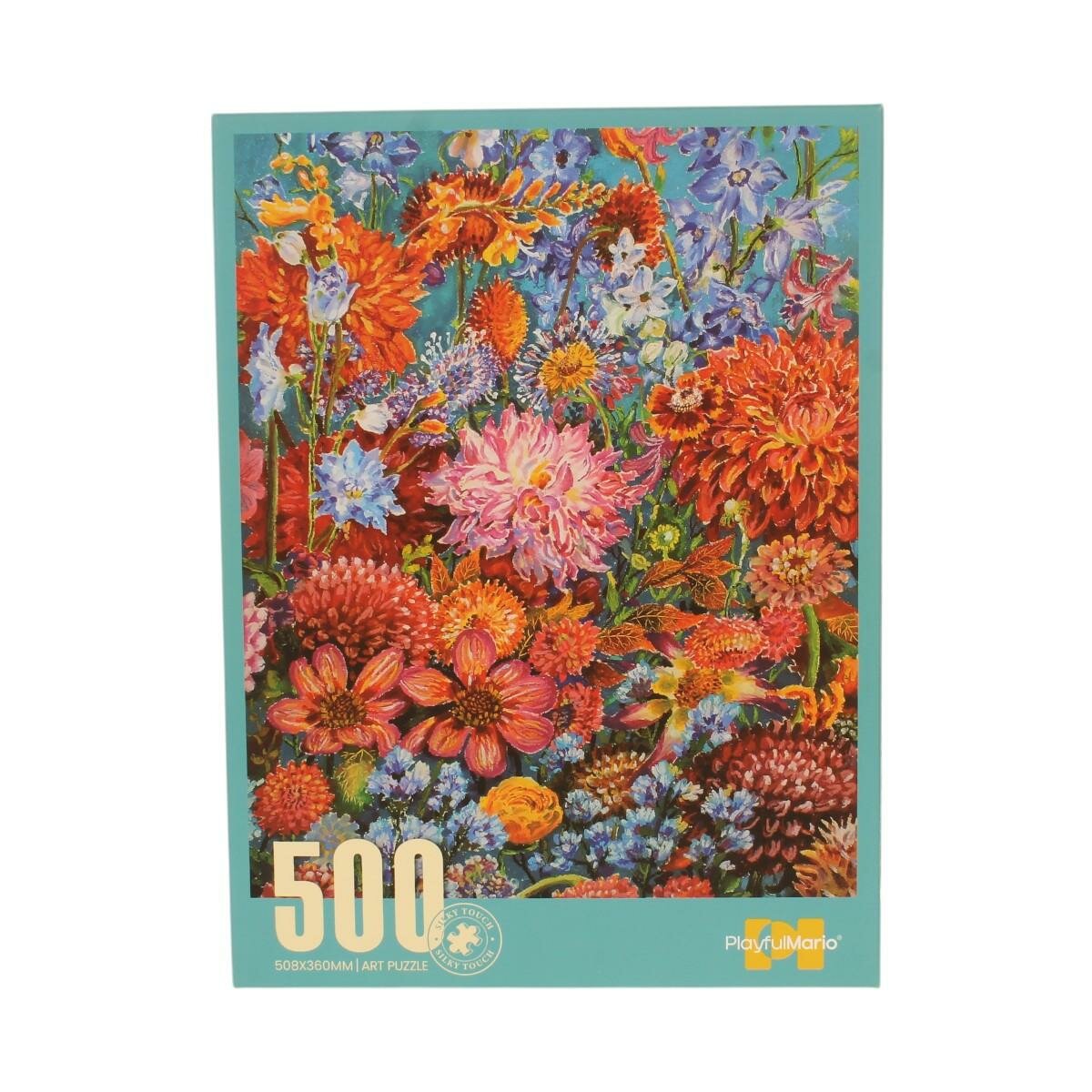 Пазл 500 элементов "Цветы", 508x360 мм, яркий дизайн, для развития и украшения интерьера