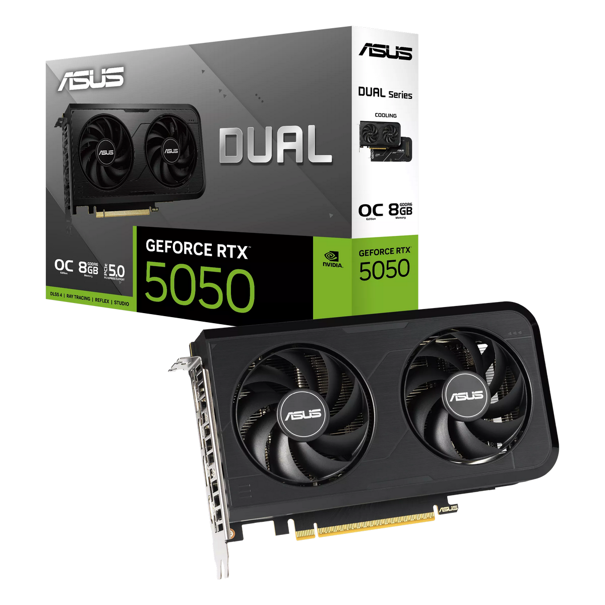 Видеокарта ASUS GeForce RTX 5050 8 ГБ (DUAL-RTX5050-O8G), RTL