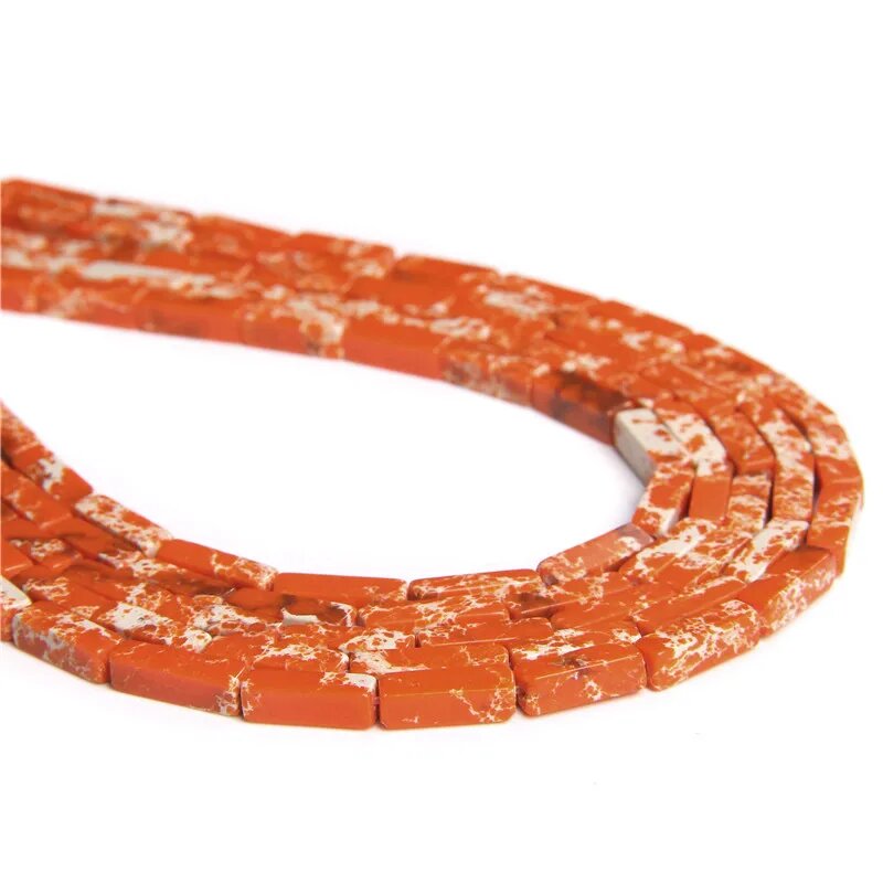 Кварцевые кристаллы бусины тигровый глаз амазонит агат Оранжевый, 4x13mm about 30pcs, Imperial Stone