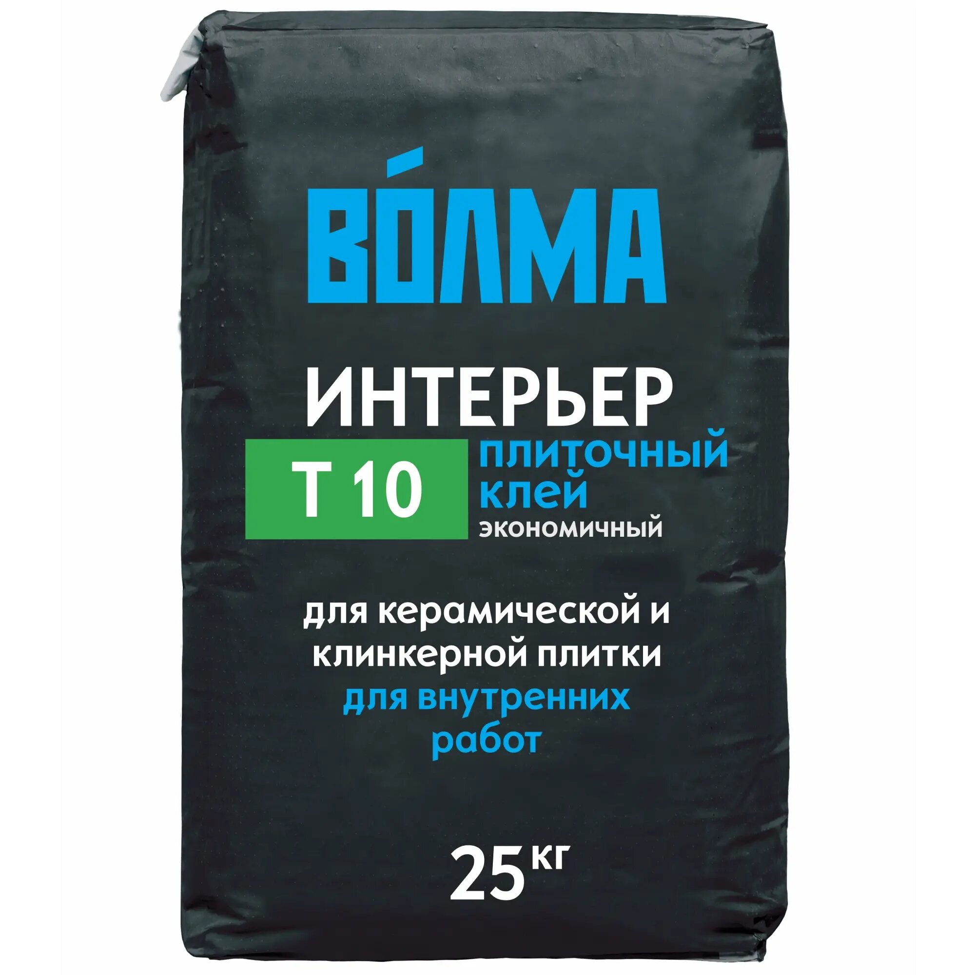 Клей плиточный Волма "Интерьер", для сухих помещений, для внутренних работ, 25кг