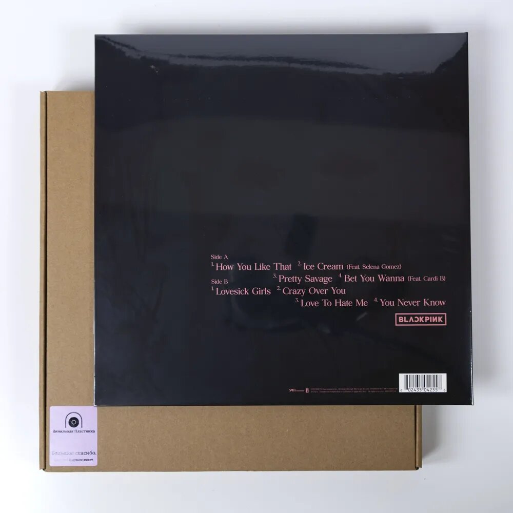 Виниловая Пластинка BLACKPINK Pink Vinyl LP, Подарок на любой повод