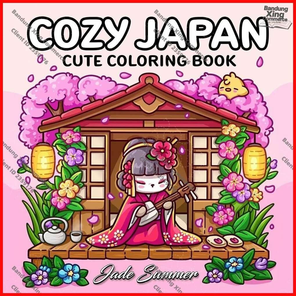 Раскраска антистресс для взрослых и подростков Coco Wyo COZyJAPAN, 75 иллюстраций мистических существ, снятие стресса, арт-терапия, подарок творческому человеку