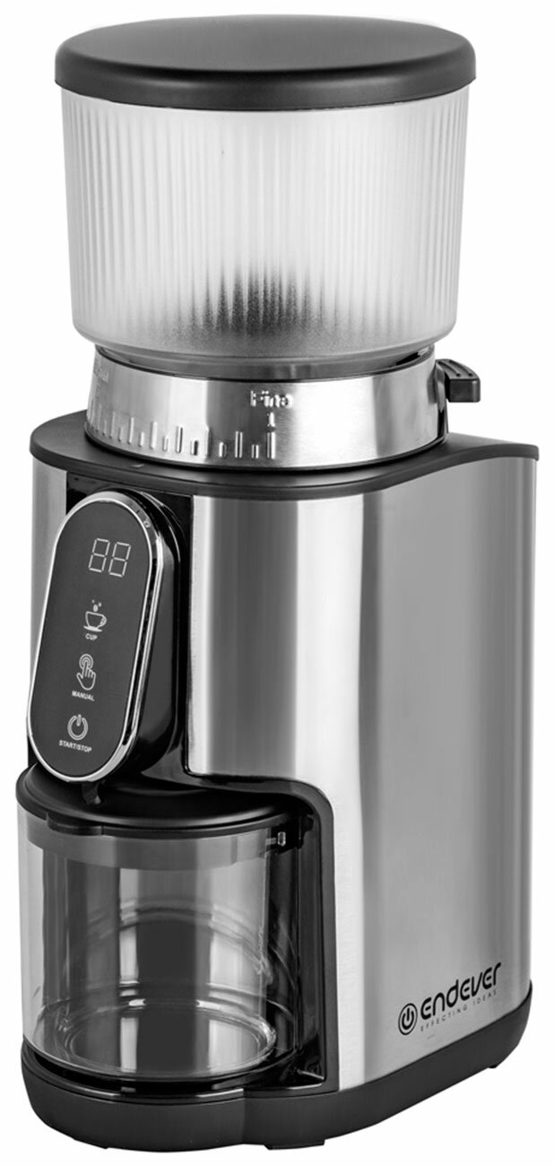 Кофемолка Endever COSTA-1067, стальной/черный