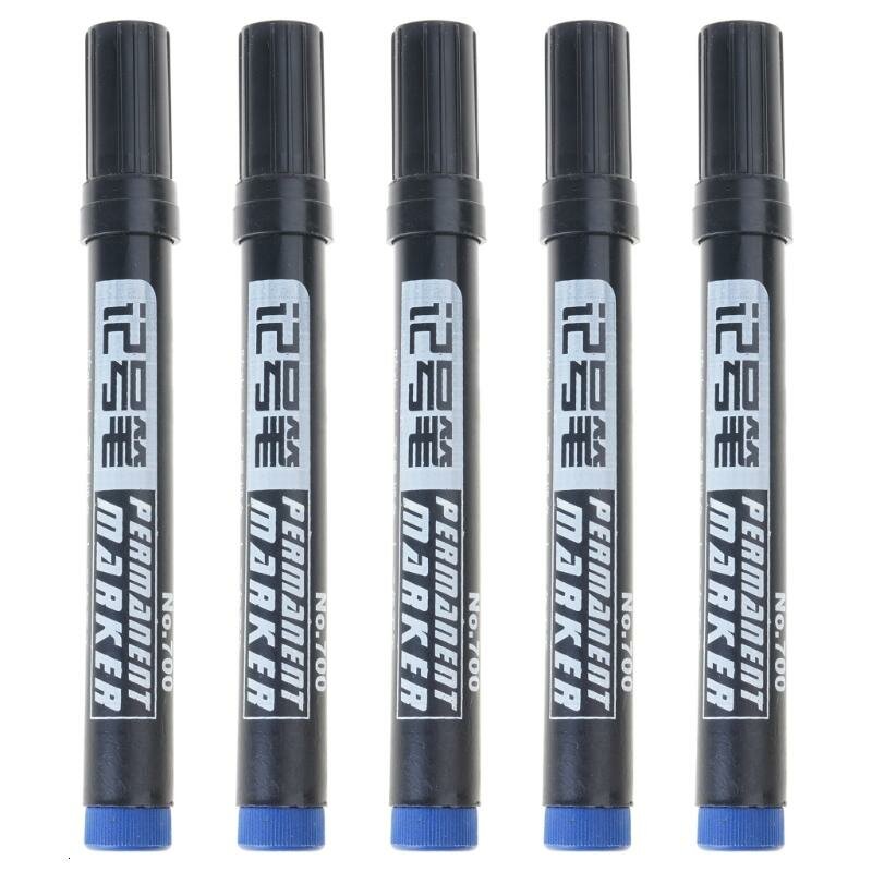 Масляные маркеры для письма, Синий - 5 штук