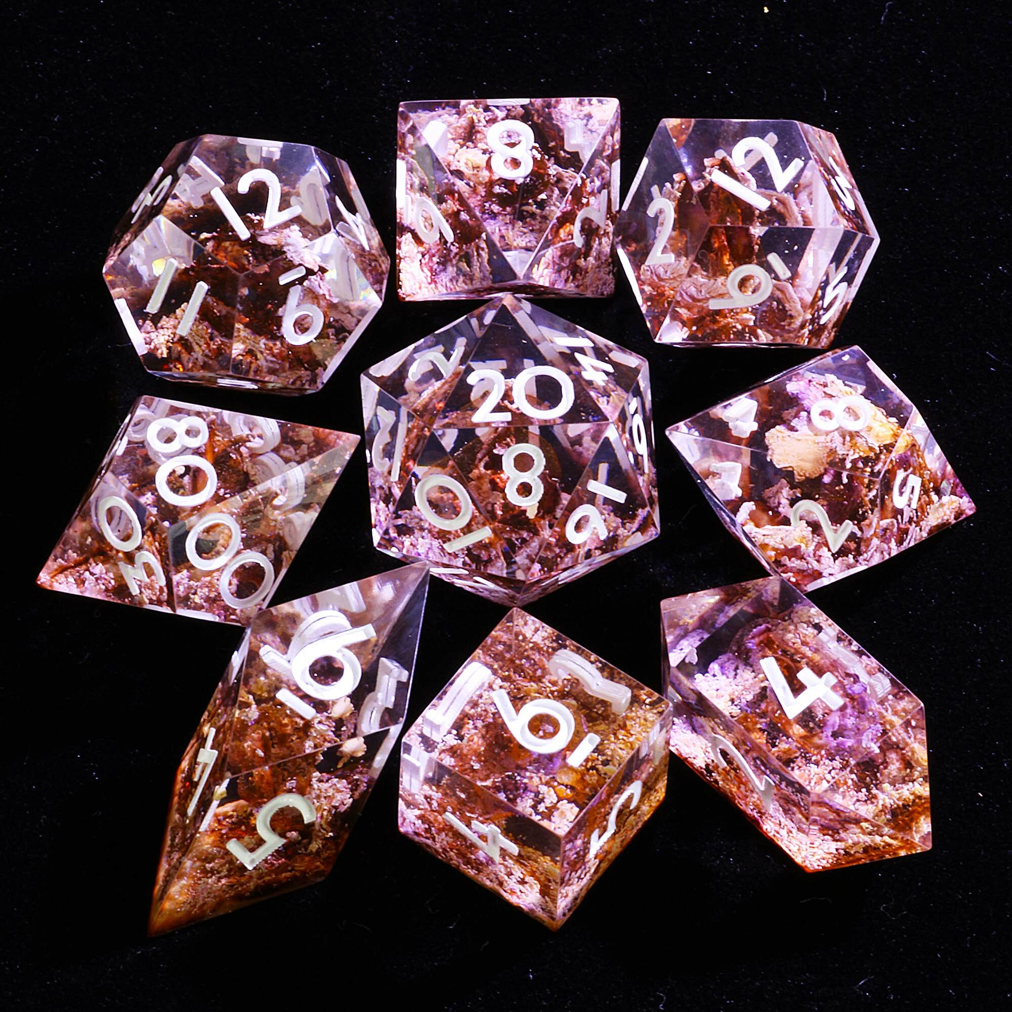 Кости D&D, наборы из 9 полиэдров: Карамельная Алхимия | Dice Sets Dungeons & Dragons RPG