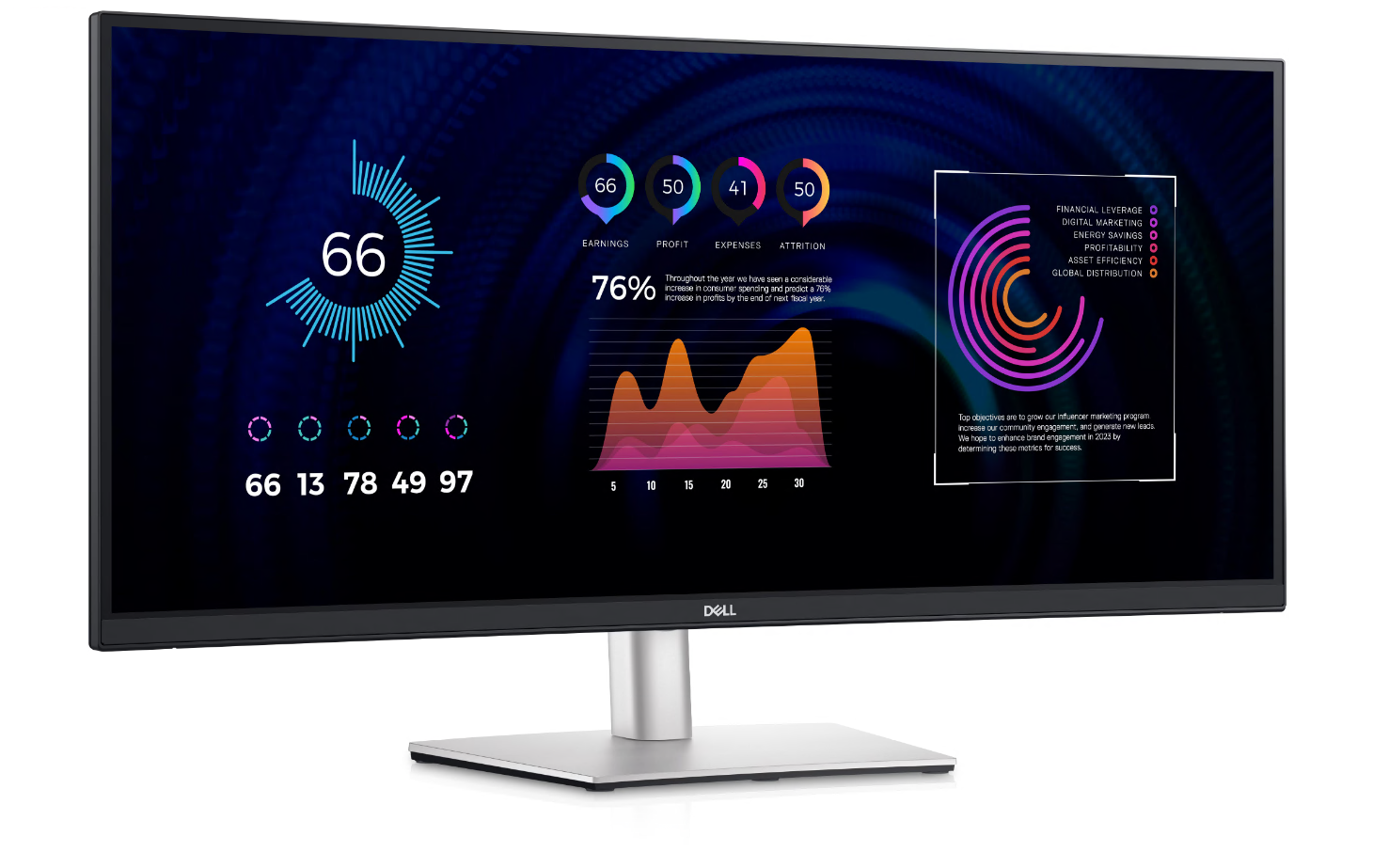 Монитор Dell 34,14" P3424WE 3800R, 21:9, IPS, UHD, 5ms, 300cd, 60Hz, HDMI, DP, USB, USB-C, HAS